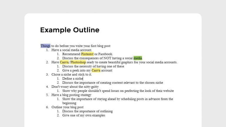 How to Create a Blog Post Outline (With Free Templates) - Content Powered